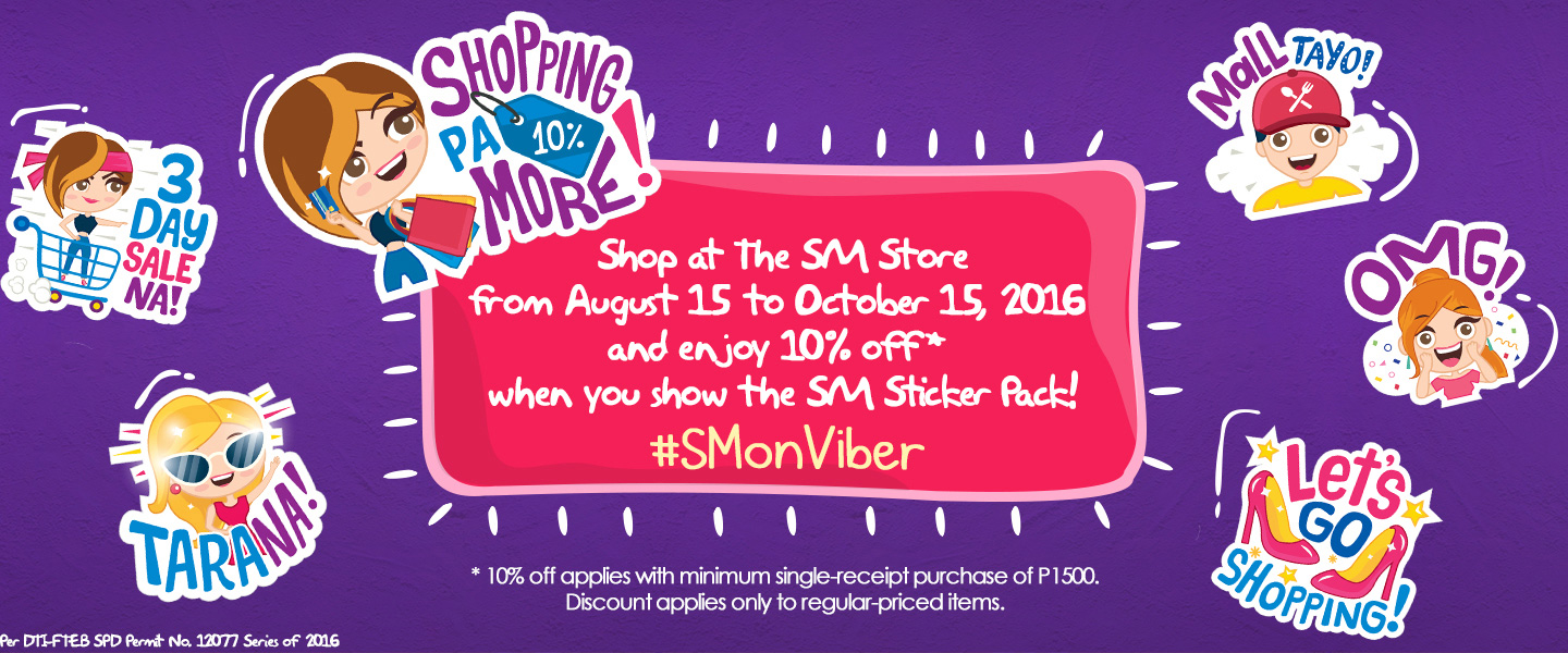 Go Shopping Pa More! at The SM Store with the SM Supermalls Sticker ...