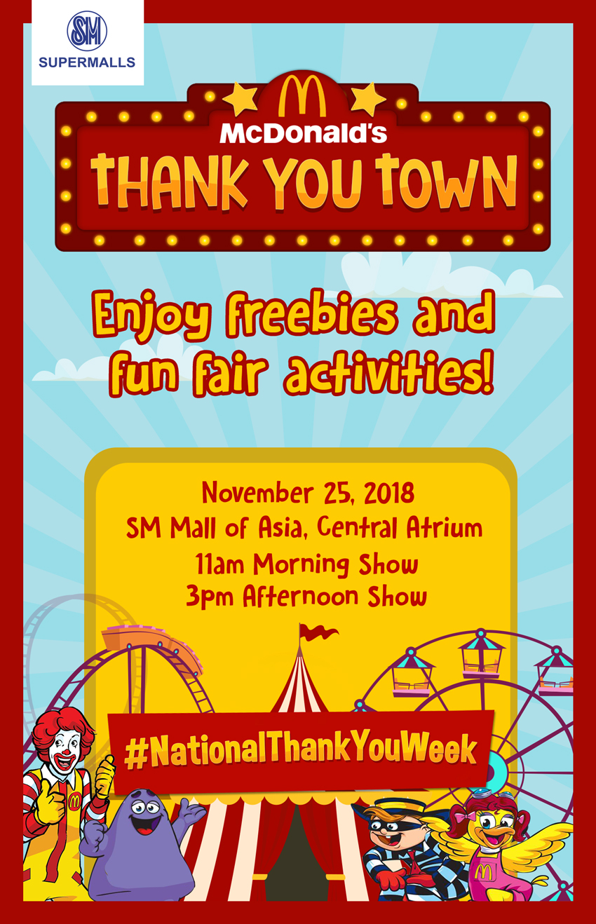 Let’s grandly end #NationalThankYouWeek at Thank You Town! | SM Supermalls