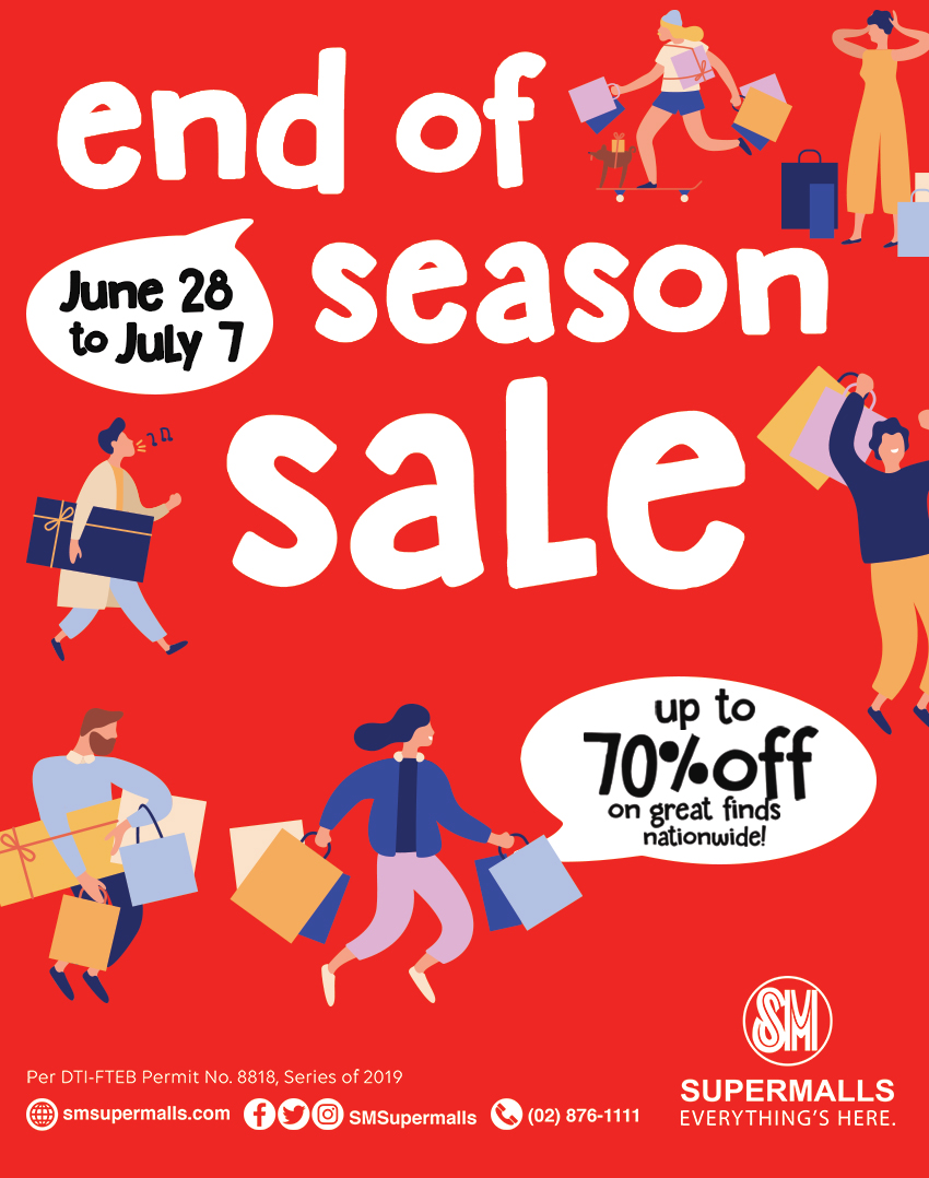 #SMEndOfSeasonSale: June 28 to July 7 | SM Supermalls