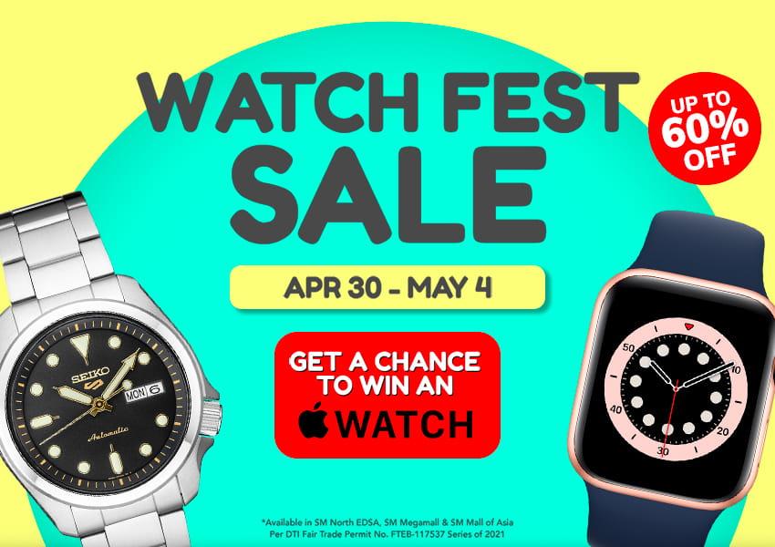 SM Watch Fest Sale via SM Malls Online app! | SM Supermalls