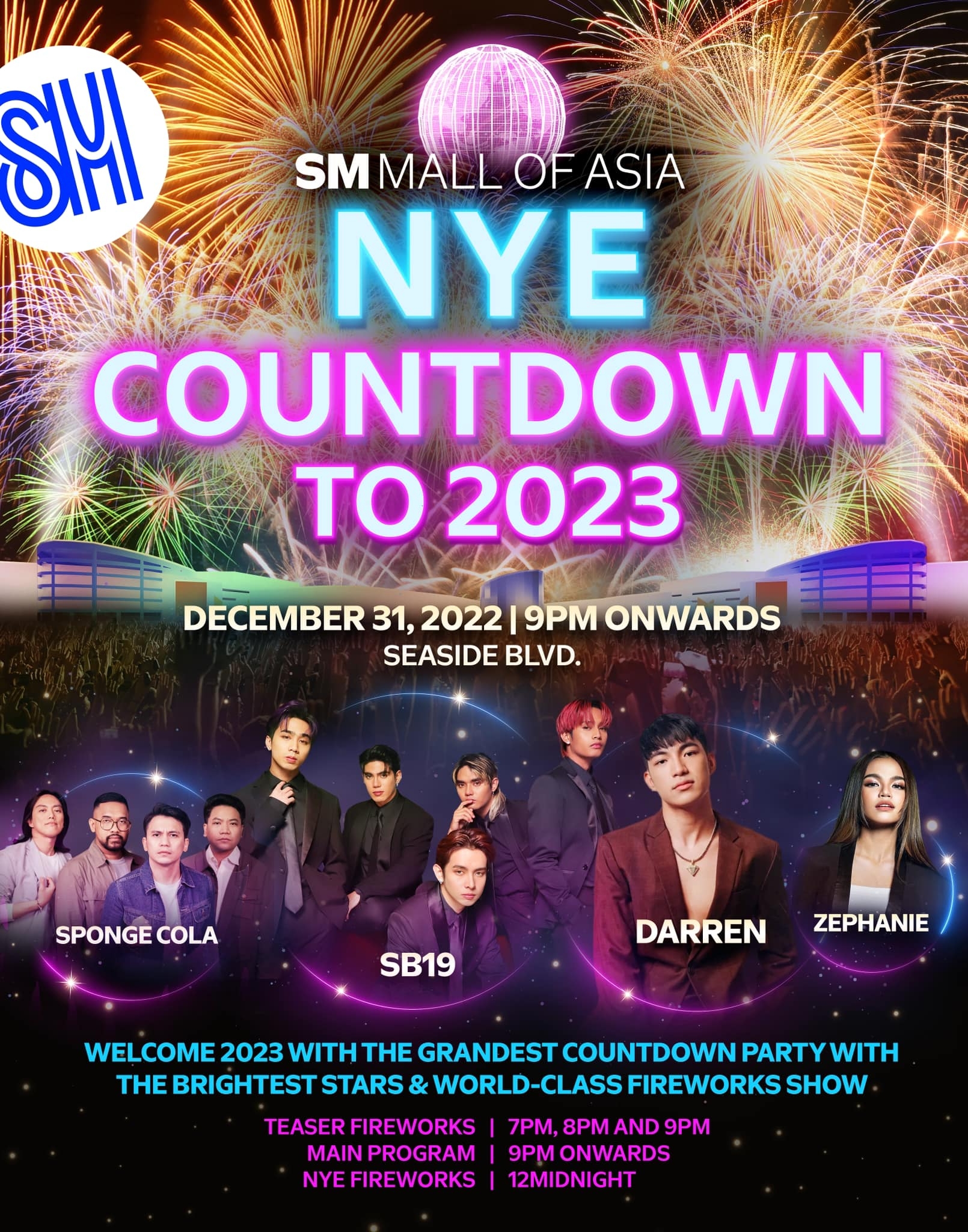 SM MALL OF ASIA WELCOMES 2023 WITH THE BRIGHTEST NYE COUNTDOWN PARTY ...
